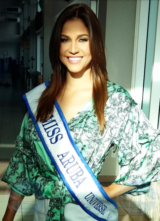 NoticiaCla - Miss Aruba a sali rumbo pa Miss Universe 2018 na Thailand