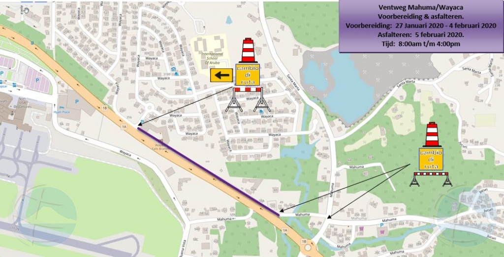 NoticiaCla - DOW ta cera Ventweg Mahuma/Wayaca pa por asfalta esaki