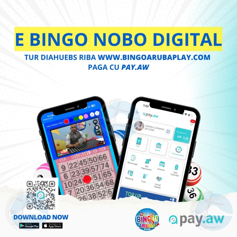 NoticiaCla - Cumpra bo carchinan di Bingo Aruba awo cu Pay.aw